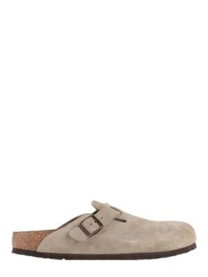 BIRKENSTOCK Boston Woman Mules & Clogs Light Grey Size 8 Leather Grey