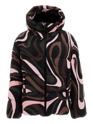 Emilio Pucci PIUMINO STAMPA IRIDE Multicolore