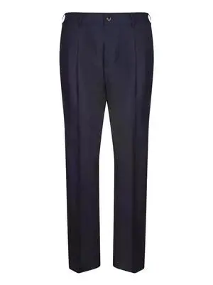 DELL'OGLIO Pleated Straight-leg Trousers