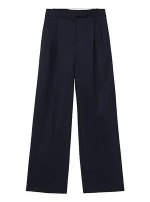 REISS Luna Wide-leg High-rise Wool-blend Trousers 10r