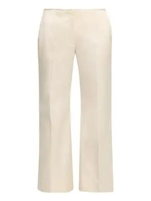 TOTEME Kick Flare Raw-edge Trousers Stone