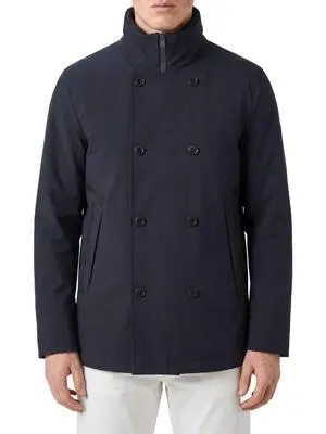 DUNO Double-breasted Short Parka In Polyamide With A High Neck