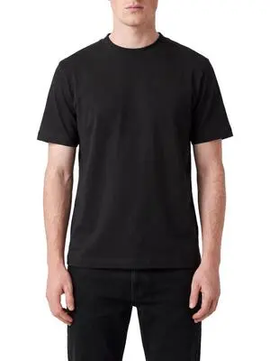 CIRCOLO 1901 Short-sleeved Crew Neck T-shirt In Cashmere Black