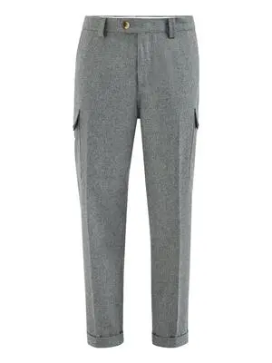 BRUNELLO CUCINELLI Virgin Wool Flannel Trousers