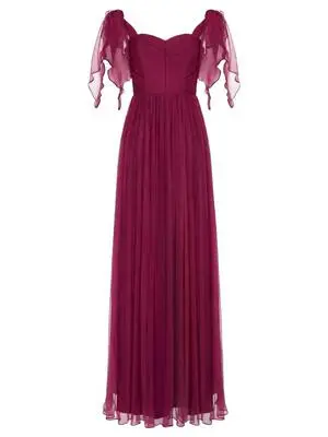 ROSERRY Off-shoulder Lace-up Maxi Dress