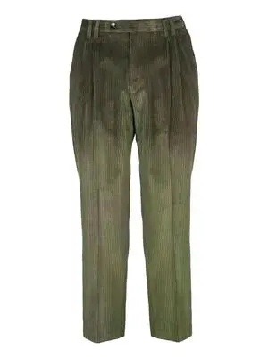 MICHAEL COAL Pleated Corduroy Trousers