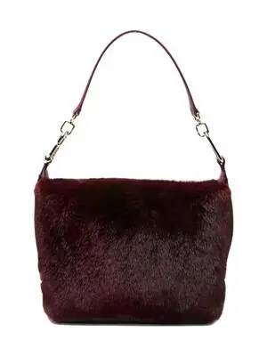 Furla Tonie Faux-fur Shoulder Bag Red