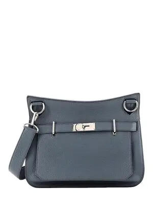 Hermès 31 Jypsiere Bag Clemence Blue