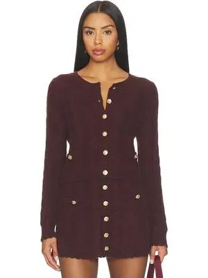 LOVESHACKFANCY Loveshackfancy Eugenie Cardigan In Brown.