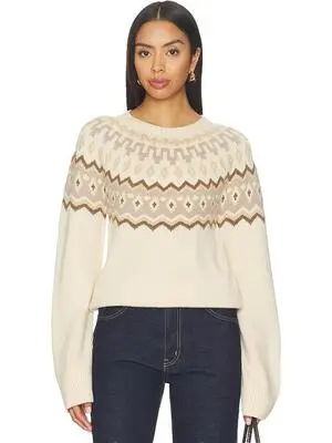 TULAROSA Tularosa Maralyn Fair Isle Sweater In Ivory.