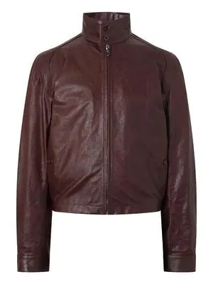 LEMAIRE LEMAIRE - Leather Jacket - Men - Red - XS Red