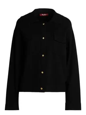 Max Mara Solid-colored Knit Cardigan Black
