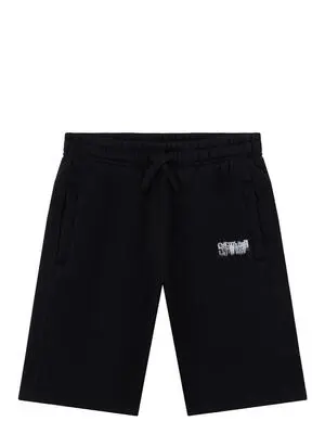 Off-White Logo-print Drawstring Shorts - Black