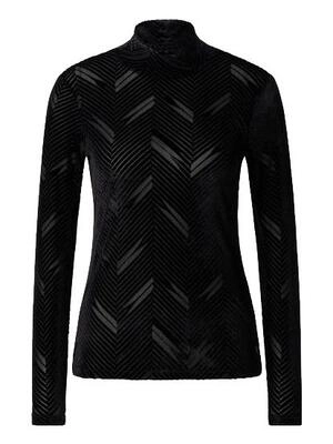 Bogner Cherie Velvet Long-sleeve Top - Black