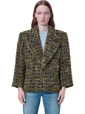 SAINT LAURENT Single-Breasted Jacket In Tweed