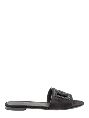 Dolce & Gabbana Embellished Sandals Black