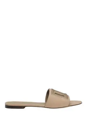 Dolce & Gabbana Crystal-embellished Sandals Brown