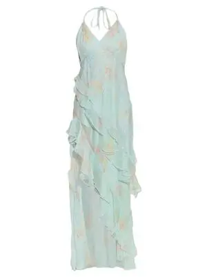 LOVESHACKFANCY Vailo Ruffled Asymmetric Dress