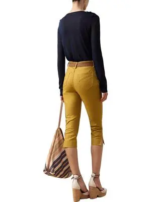 Zimmermann Clash Drill Capri Pant Flax