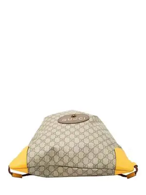 Gucci 2000-2015 Gg Supreme Neo Vintage Drawstring Backpack Neutrals