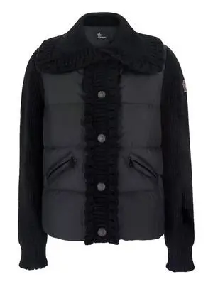 MONCLER Quilted Knit-panel Jacket