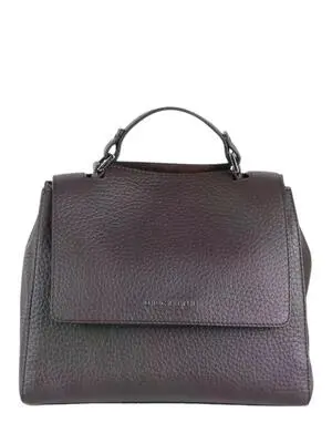 Orciani Small Sveva Soft Grained Leather Tote Bag Brown