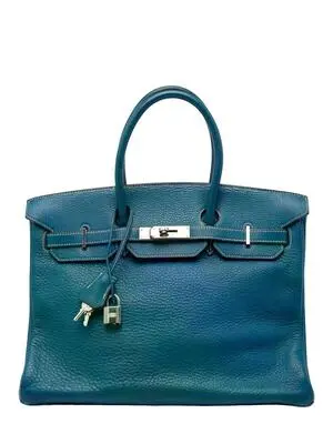 HERMÈS 2003 Clemence Birkin Retourne 35 Handbag
