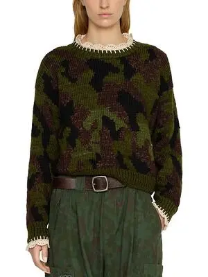 Sea Channing Wool Crewneck Sweater - Green