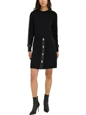 SALVATORE FERRAGAMO Skirt With Leather Trims