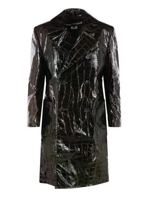 JUNYA WATANABE Crocodile-effect Double-breasted Coat