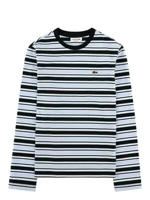 LACOSTE T-shirt A Righe Con Logo
