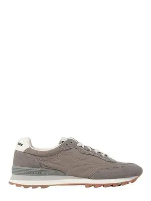 Bimba Y Lola Suede And Nylon Technical Sneaker Grey