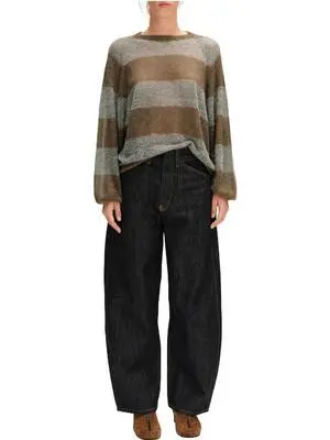 BIMBA Y LOLA Striped Wool Alpaca Sweater