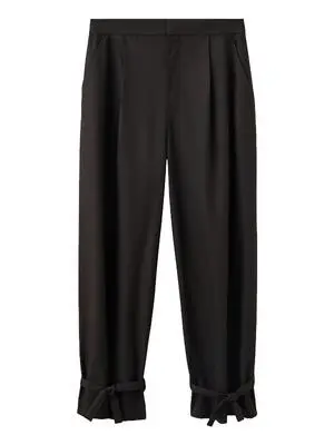 MANGO Bow Detail Baggy Pants