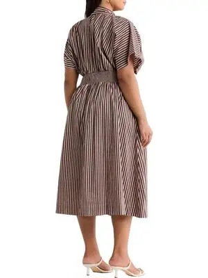 SUGARLIPS Wilderra Pleated Midi Dress