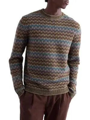 SEASALT CORNWALL Hevva Geometric Crewneck Sweater