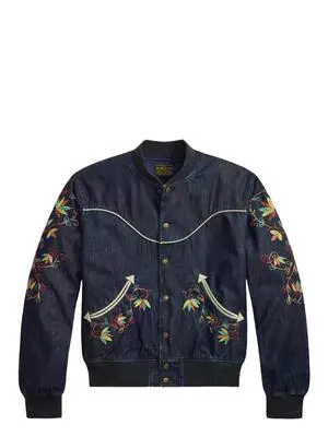 RALPH LAUREN Embroidered Bomber Jacket