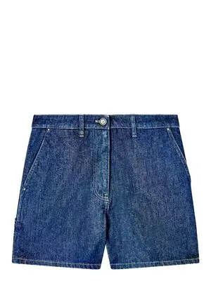 GIORGIO ARMANI Contrast-stitch Denim Shorts