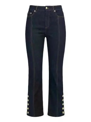 CINQ À SEPT Maggie Button-embellished Jeans