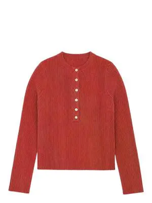 FORTELA Lou Ribbed-knit Sweater Orange