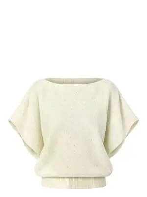 LIVIANA CONTI Gillian Sequin-embellished Batwing-sleeve Sweater