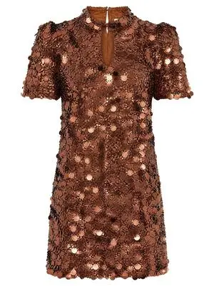 YUMI Yumi Copper Big Sequin Tunic Dress