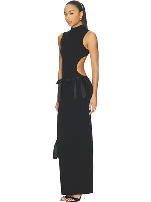 MORE TO COME More To Come Caydence Gown In Black. Black