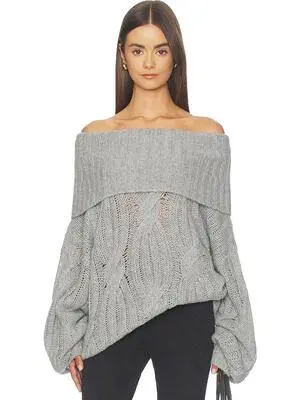 LISA YANG Lisa Yang Chaqueline Sweater In Light Grey.