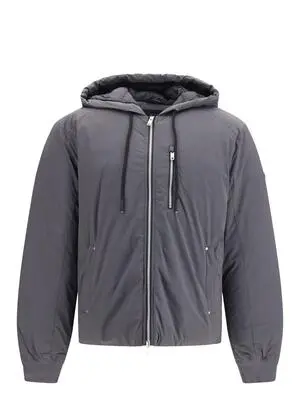 Moose Knuckles Hooded Down Jacket Ale Grey