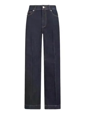 SPORTMAX Logo-patch Straight-leg Jeans