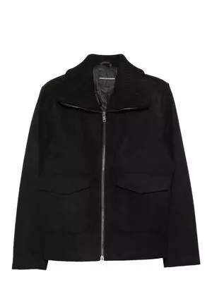 DANIELE ALESSANDRINI Ribbed-collar Zip-up Jacket