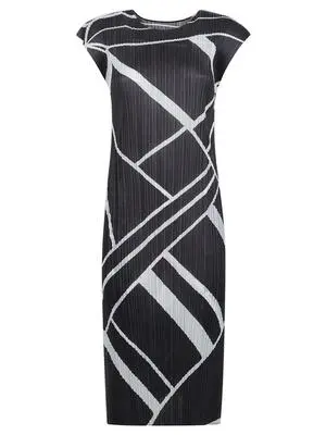 ISSEY MIYAKE Pleats Please Issey Miyake Pleated Polyester Dress