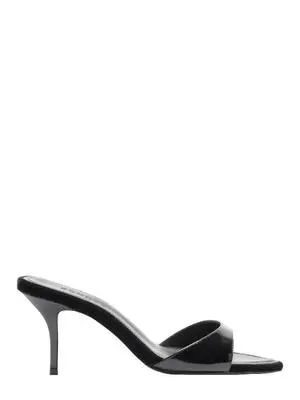 Schutz Elodie 75mm Patent Leather Slip-on Sandals Black