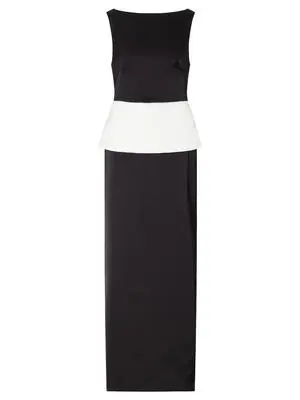 Simkhai Sirel Satin Gown Black